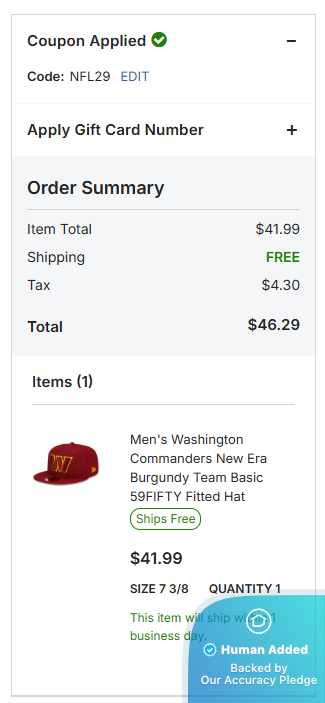 25% Off + NFL Shop Coupons & Promo Codes – October 2025