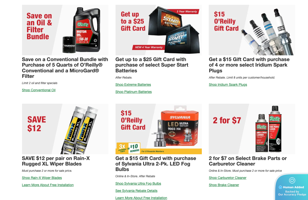 20% Off: Verified O'Reilly Auto Parts Promo Code & Coupons