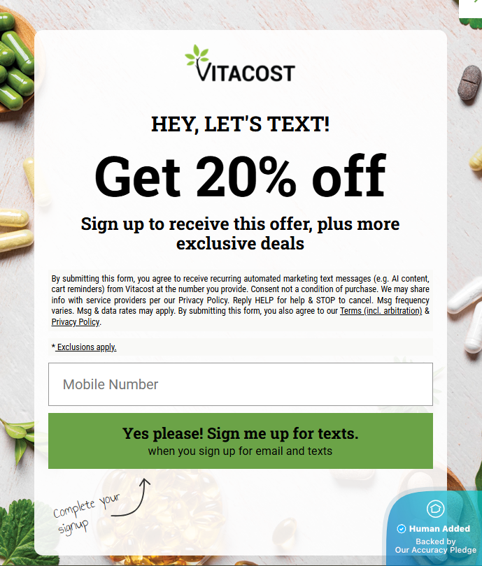 20% Off + Vitacost Coupons & Promo Codes – November 25