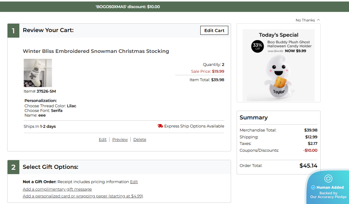 25% Off + Personalization Mall Coupons & Promo Codes