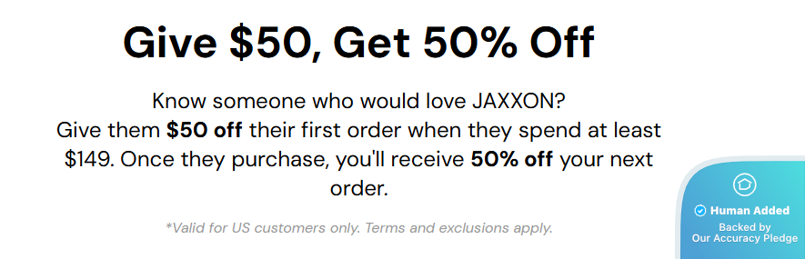 $50 Off + JAXXON Coupons & Promo Codes – December 2025