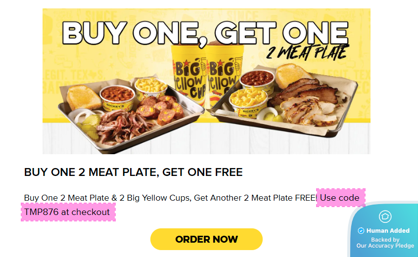 20% Off + Dickey's Barbecue Pit Coupons & Promo Codes