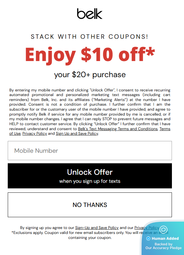 Belk Coupons & Deals – Save up to 20% Off in Dec 2025