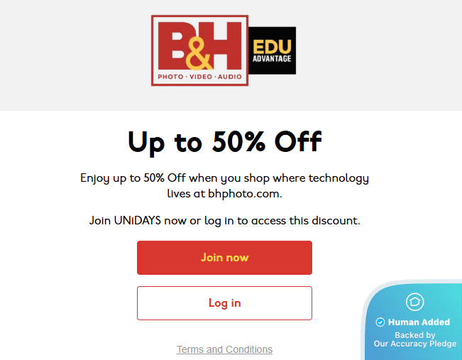 B&H Photo Coupons - Up to 50% Off (No Codes Needed)