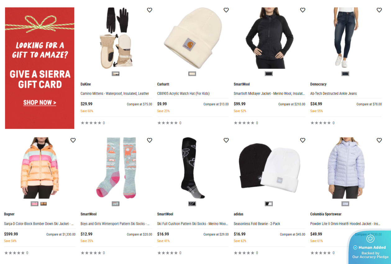 21 Sierra Coupons & Promo Codes for December 2025