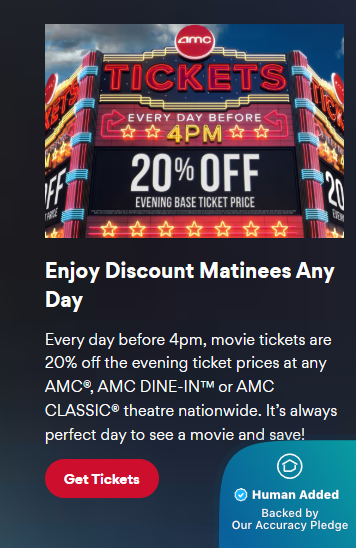 AMC - Verified Coupons + 1 Promo Code for December 2025