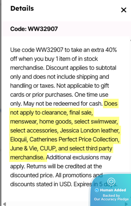 40 Woman Within Coupons & Promo Codes for December 2025