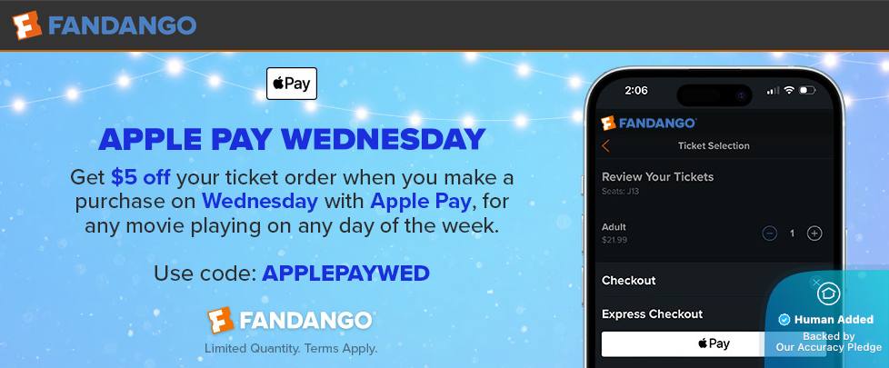 13 Fandango Coupons & Promo Codes for January 2026