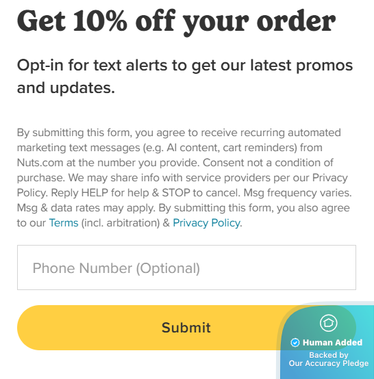 Nuts.com Coupons - Up to 10% Off (No Codes Needed)
