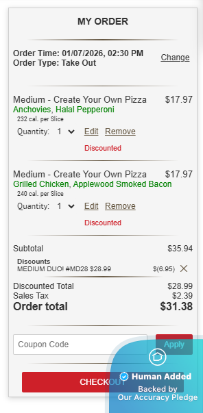Pizza Guys Coupons & Promo Codes for January 2026