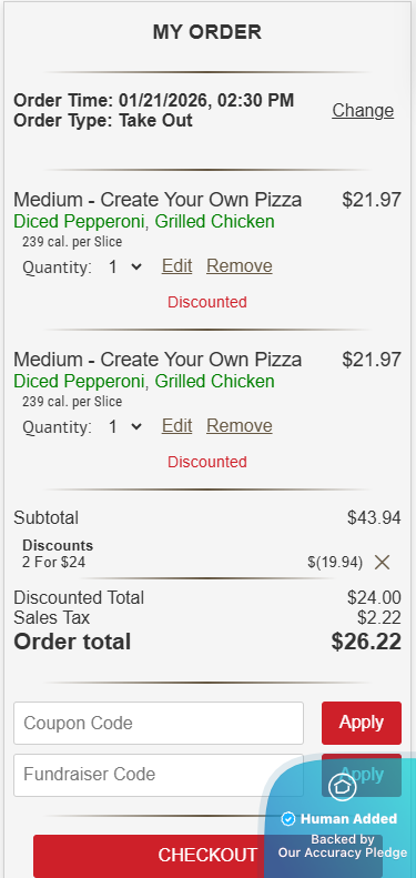 Pizza Guys Coupons & Promo Codes for January 2026
