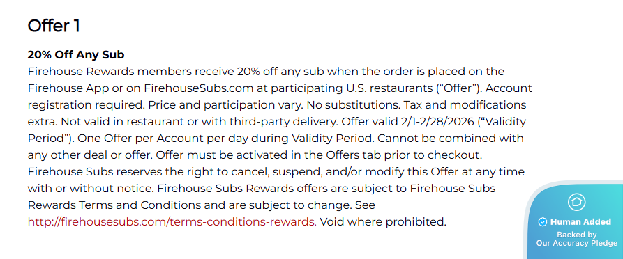 Firehouse Subs Coupons - 50% Off (Hand Tested Daily)