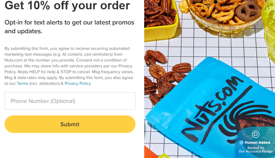 Nuts.com Coupons & Sales for May 2026: 20% off