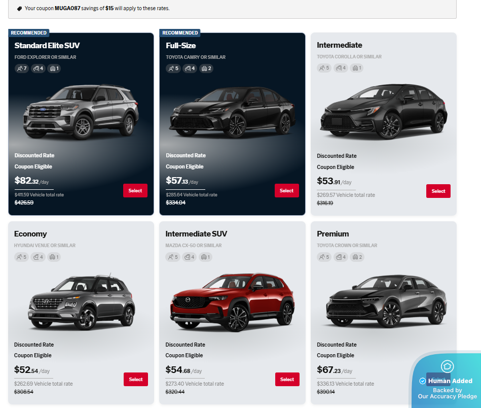 Avis Car Rental Coupons & Codes for May '26: Up to 35% off