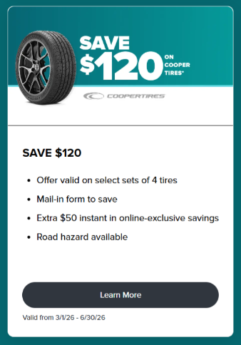 Mavis Coupons, Sales & Deals for June '26: Up to $80 off