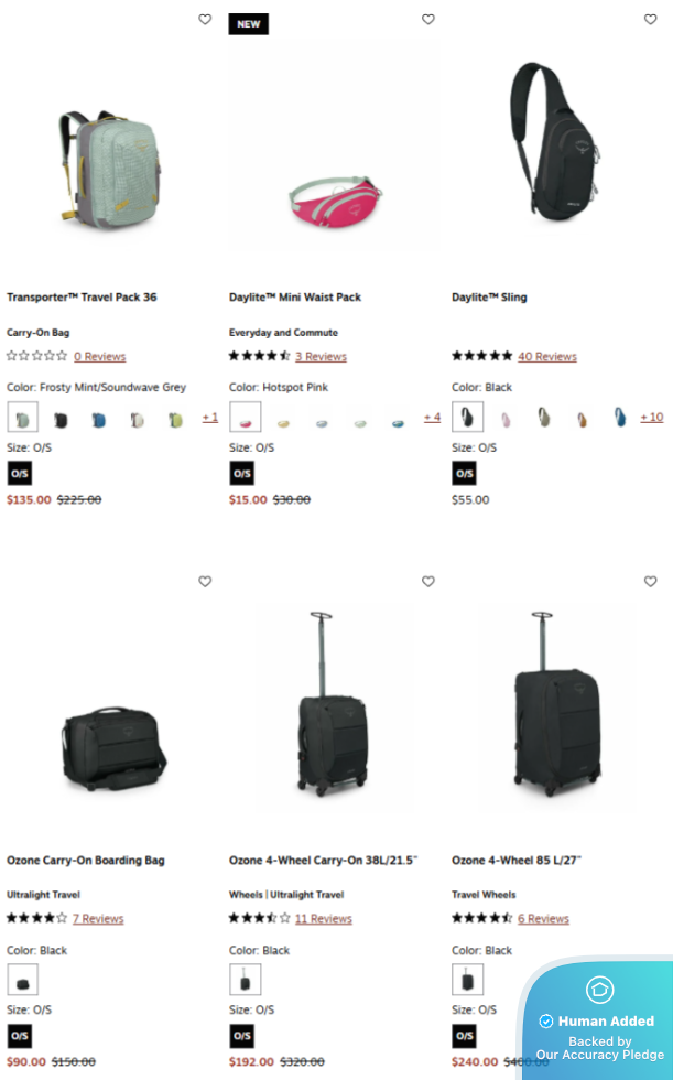 Osprey Coupons, Rewards & Sales for June '26: Up to $100 off