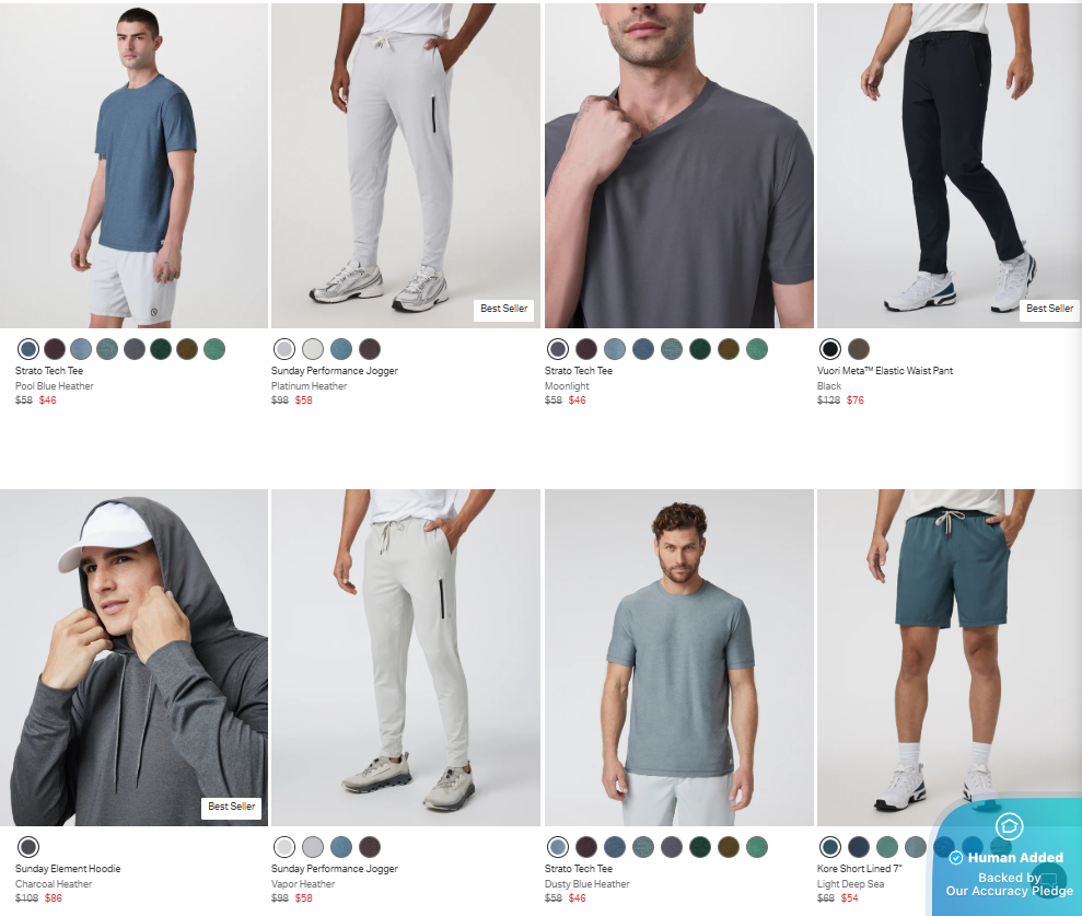 Vuori Coupons & Promo Codes for June '26: 40% off