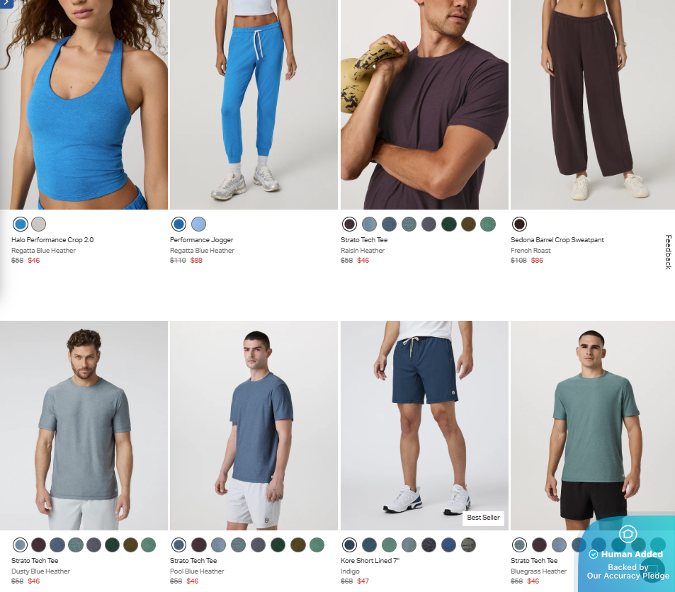 Vuori Coupons & Promo Codes for May '26: 40% off