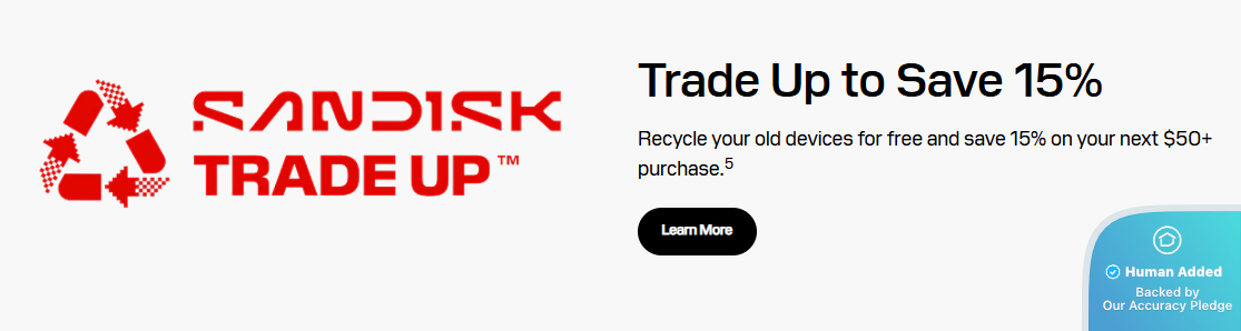 SanDisk Coupons & Free Shipping for July '26: 15% off