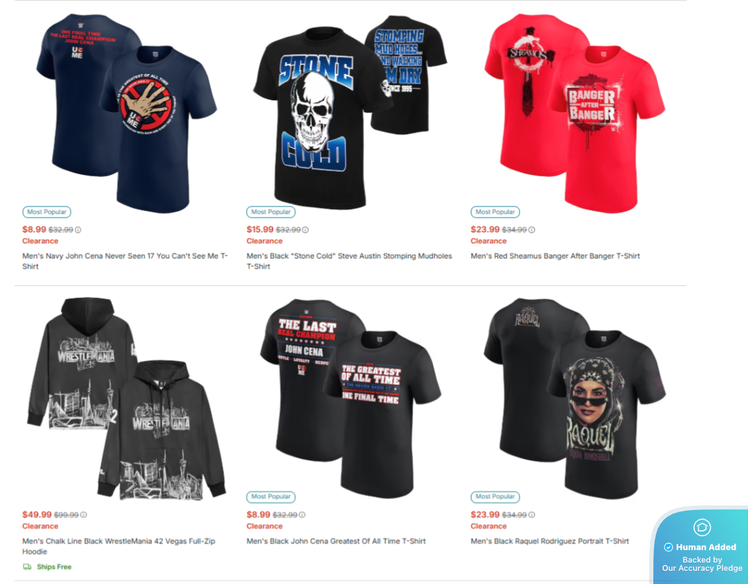 WWE Shop Coupons & Promo Codes for May '26: 10% off
