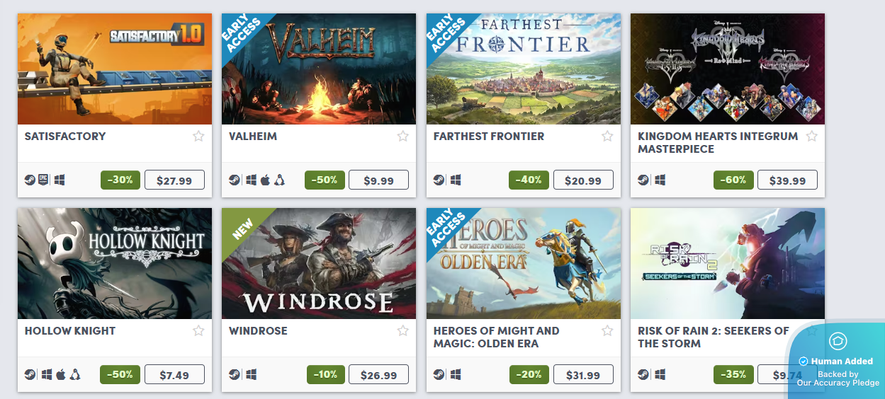 Humble Bundle Coupons & Sales for May '26: Up to 20% off