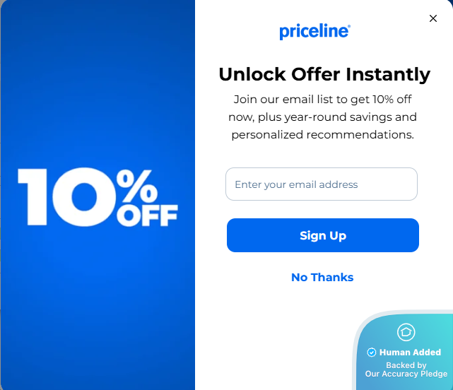 Priceline Coupons & Promo Codes for June '26: 55% - 60% off