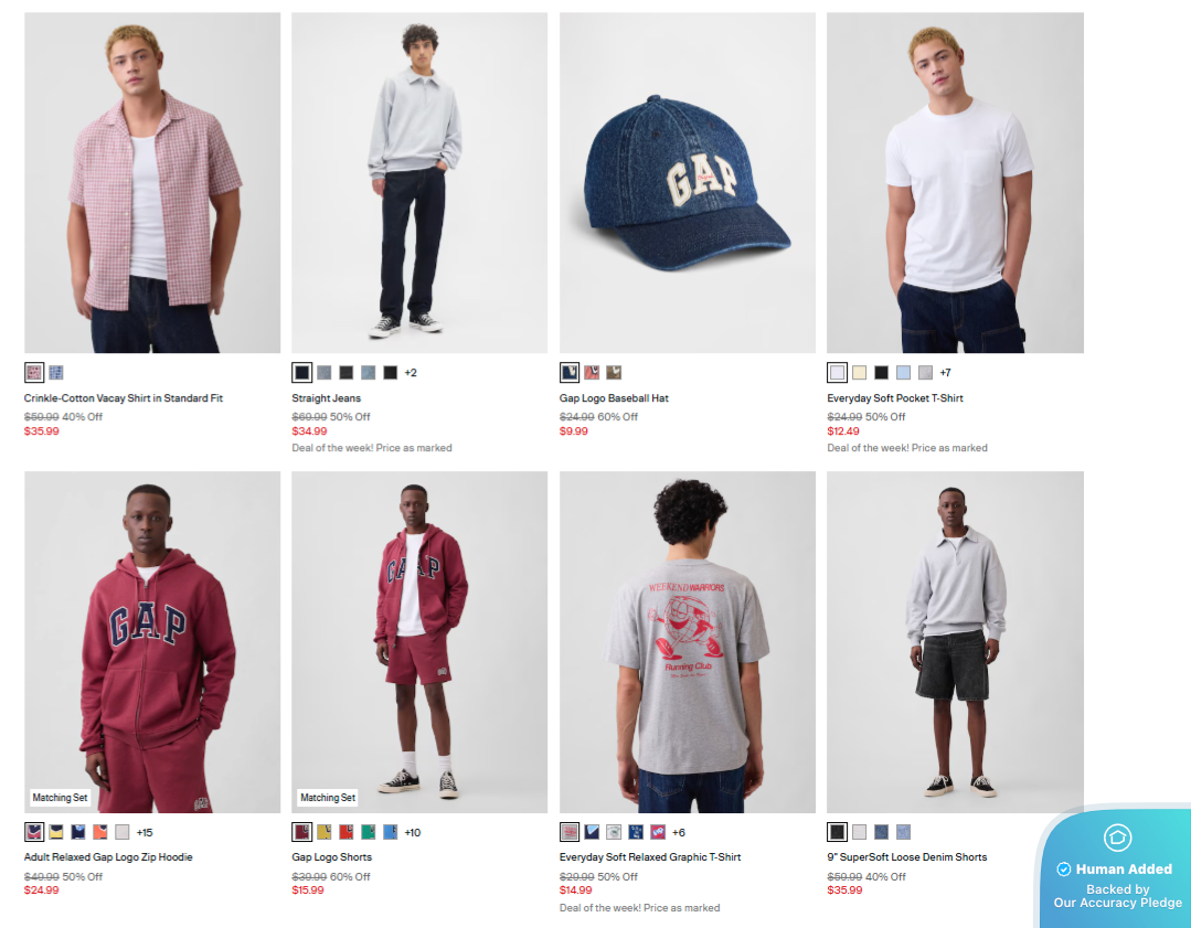 Gap Factory Coupons & Promo Codes for Jun '26: 60% off