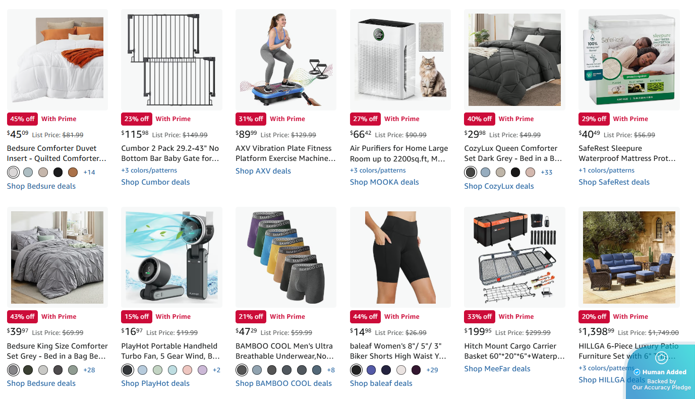 Amazon Coupons & Free Shipping for May '26: 30% - 80% off