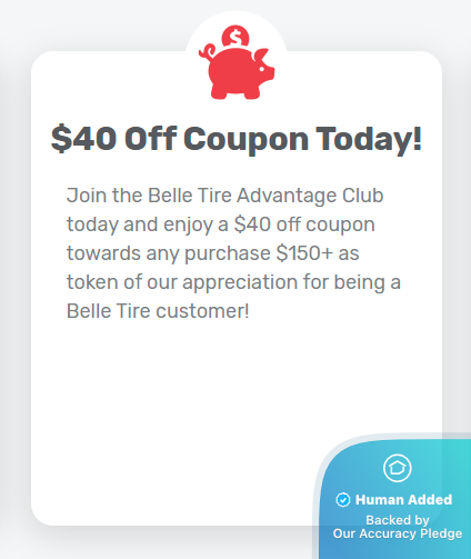 Belle Tire Coupons for June 2026: $40 off (Hand Tested)