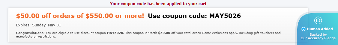 AMain Hobbies Coupons & Codes for May '26: $50 off