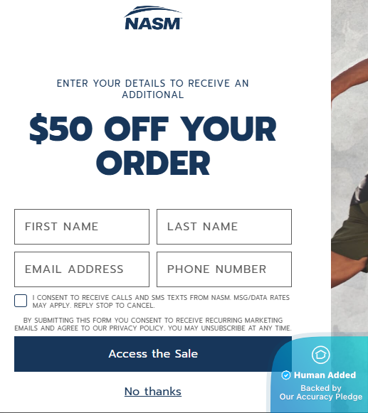 NASM Coupons & Promo Codes for June '26: $50 off